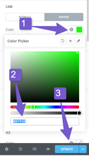 How To Change Link Color In Elementor WebTalkHub